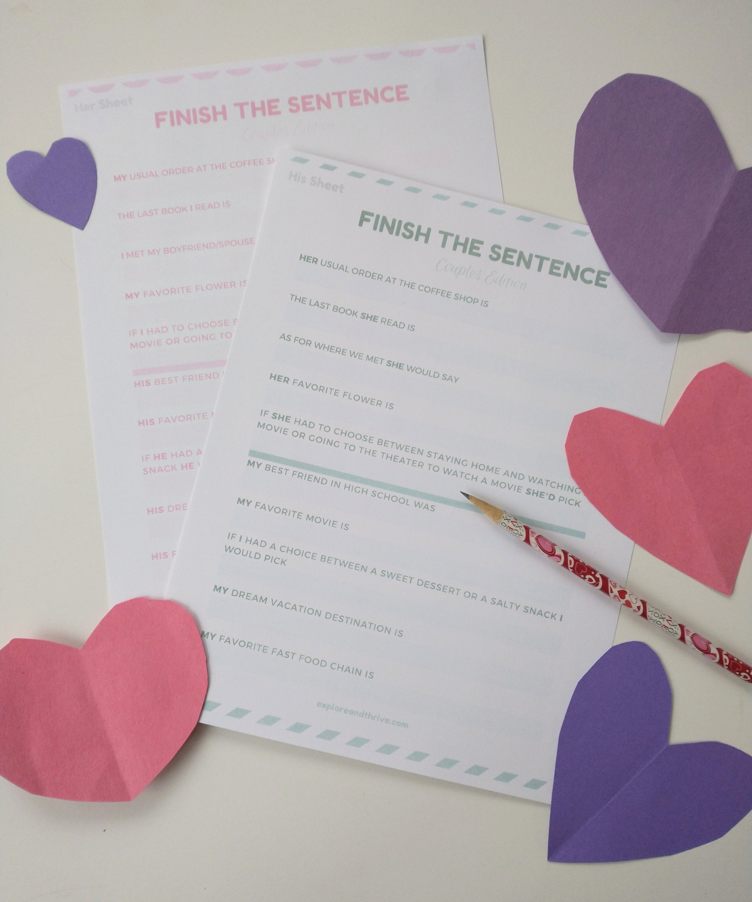 Valentine Game for Couples - Explore and Thrive